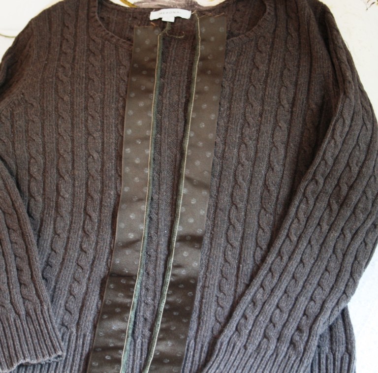 Sewing and Crafts : Old Sweater To New Cardigan | Chic Tweaks ...